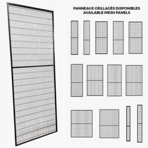 Panneaux grillagés | Clôtures modulaires de protection périmétrique